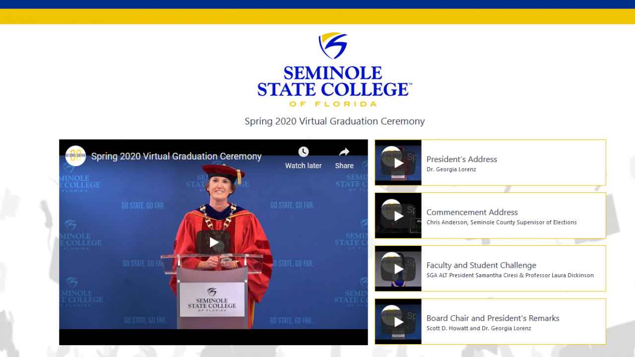 Seminole State’s virtual graduation honors Spring 2020 graduates ...